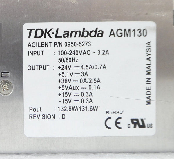 TDK-Lambda AGM130 Power Supply Agilent Technologies 0950-5273 Working – Semiconductor Spares Store