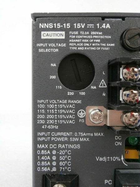Nemic-Lambda NNS15-5 Linear Power Supply NN Series Working Spare – Semiconductor Spares Store