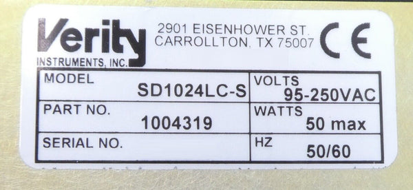 Verity Instruments 1004319 Spectrograph Module Assembly SD1024LC-S AMA – Semiconductor Spares Store