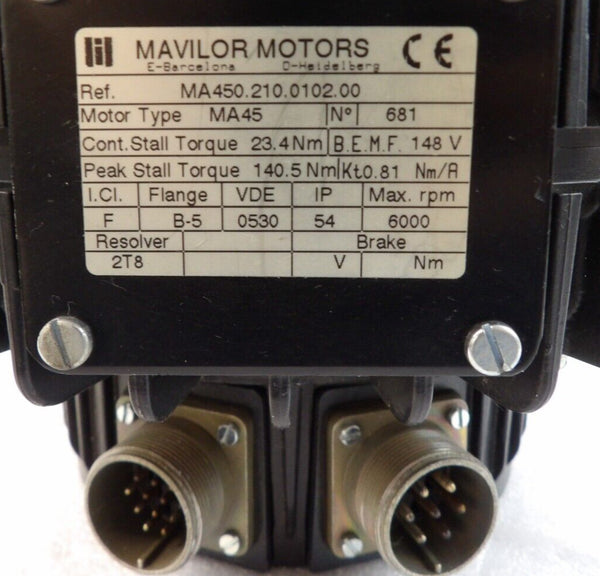 Mavilor Motors MA45 DC Servo Motor Assembly MA Series Working Surplus – Semiconductor Spares Store