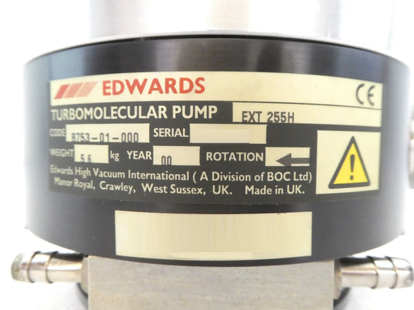 EXT 255H Edwards B753-01-000 Turbomolecular Pump with EXDC80 Tested Wo ...