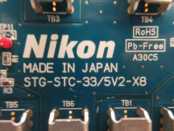 Nikon Precision STG-STC-33/5V2-X8 Interface Board PCB NSR System Worki ...