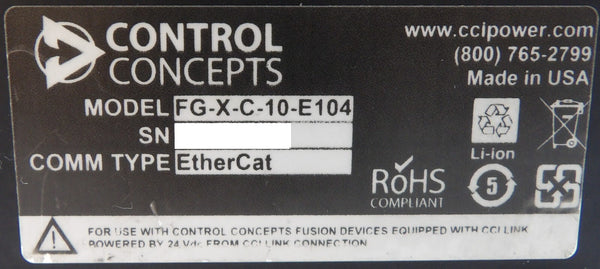 Control Concepts FG-X-C-10-E104 DeviceNet Connect Gateway Working Surp ...