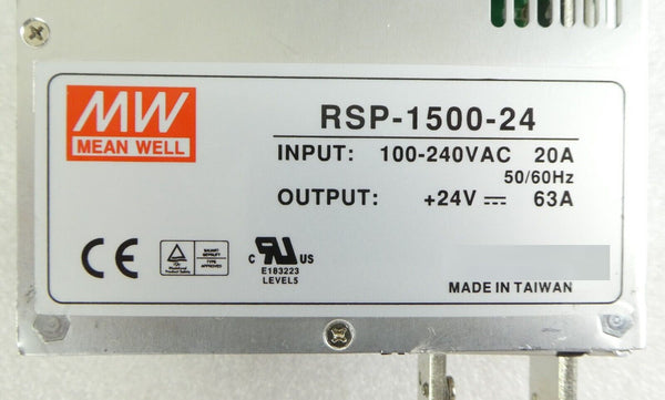 Mean Well RSP-1500-24 Industrial Switching Power Supply Spare Surplus ...