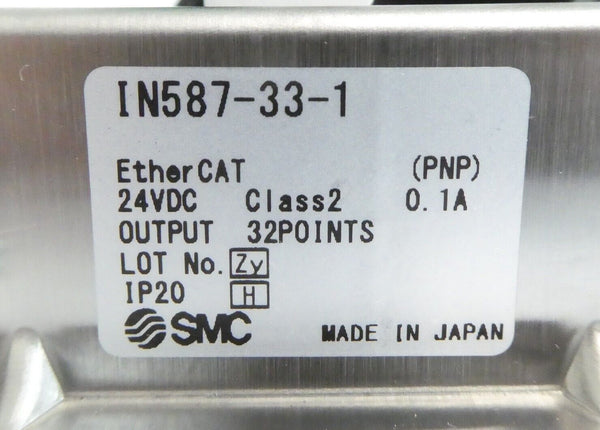 SMC IN587-33-1 32-Point EtherCAT Pneumatic Manifold Assembly Working S ...