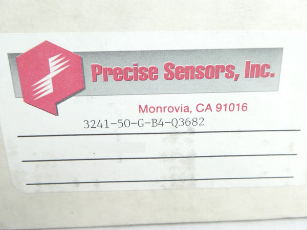 Precise Sensors 3421-50-G-B4-Q3682 Absolute Pressure Switch New Surplu ...
