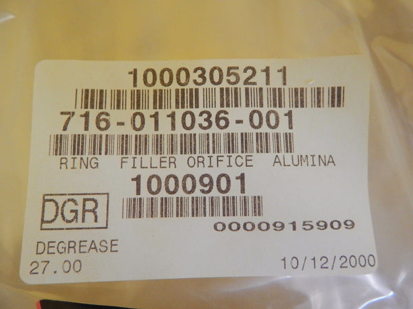 Lam Research 716-011036-001 Alumina Filler Orifice Ring Refurbished ...