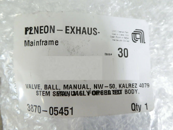 AMAT Applied Materials 3870-05451 Manual Ball Valve NW50 BV-200-NWB-KA ...
