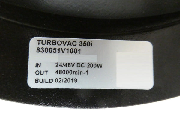 TURBOVAC 350i Leybold 830051V1001 Turbomolecular Pump w/Cooling Tested ...