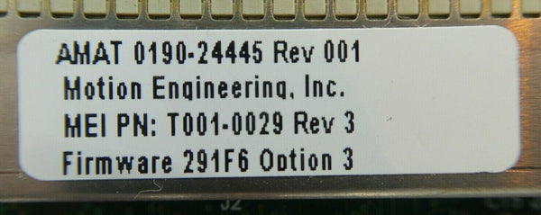 MEI T001-0029 Motion Controller PCB Card XMP-CPCI-3U AMAT 0190-24445 W ...