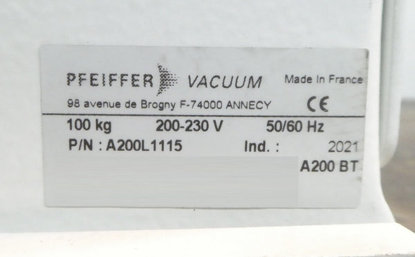 IPUP A200L Adixen Pfeiffer A200L1115 Vacuum Dry Pump Untested Surplus ...