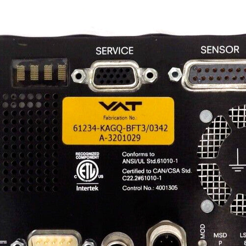VAT 61234-KAGQ-BFT3 Butterfly Control Valve Series 612 AMAT Working ...