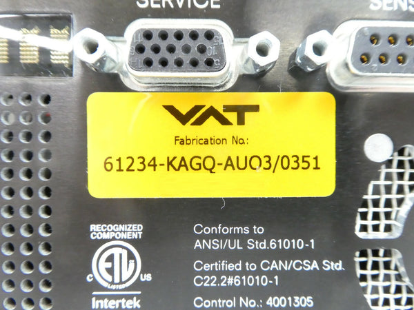 VAT 61234-KAGQ-AUO3 Butterfly Valve Control System Series 612 Working ...