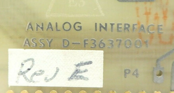 Varian Semiconductor VSEA D-F3637001 Analog Interface PCB Card Rev. E ...