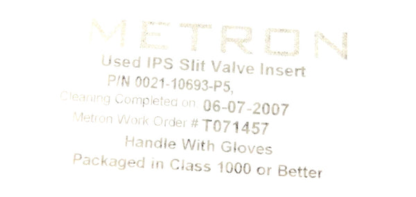 AMAT Applied Materials 0021-10693 IPS Slit Valve Insert Lot of 4 OEM R ...