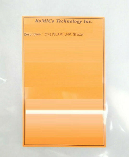 KoMiCo 300mm Wafer LHP Shutter TEL 2910-100464-11 ACT12-300 Copper Ref ...