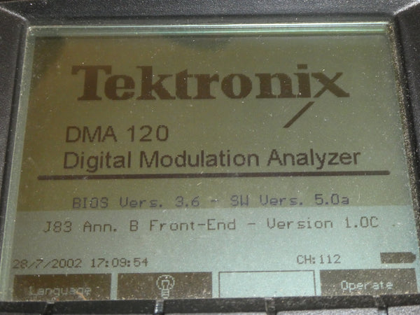 Tektronix DMA120 Digital Modulation Analyzer Working Surplus ...