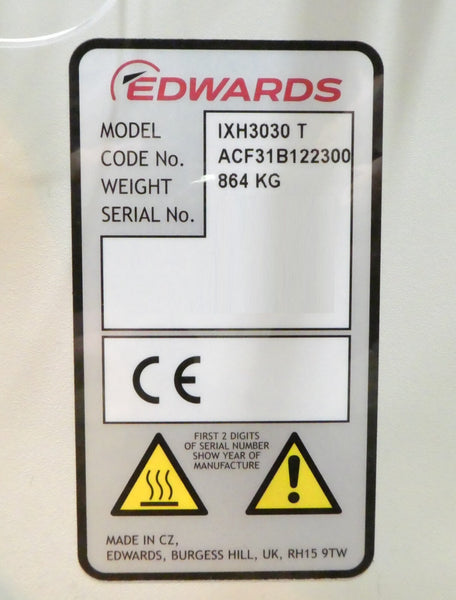 iXH 3030T Edwards ACF31B122300 Harsh Dry Vacuum Pump IXH3030 T OEM Ref ...