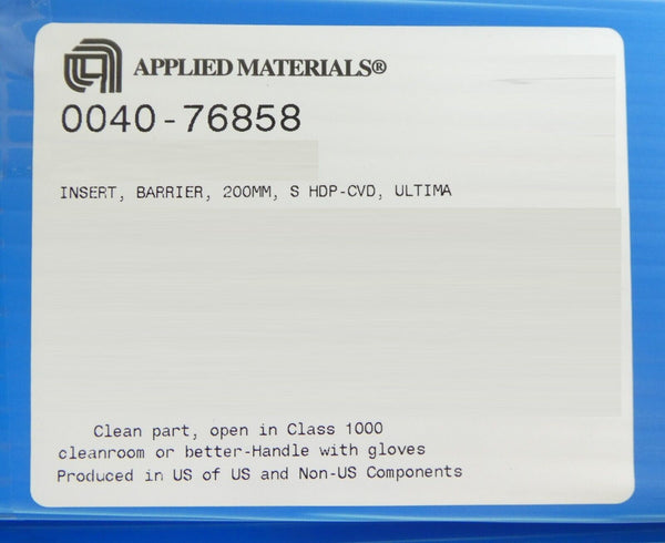 AMAT Applied Materials 0040-76858 200mm Insert Barrier HDP-CVD Ultima ...