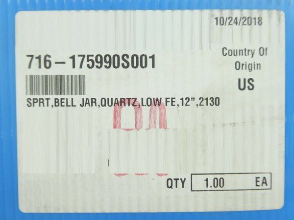 Lam Research 716-175990S001 Quartz Bell Jar 12" Low FE SPRT 2130 New S ...