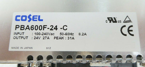 Cosel PBA600F-24-C Power Supply Rudolph F30 300mm Inspection System Wo ...
