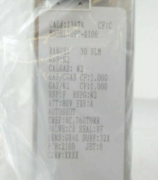 UNIT Instruments UFC-8100 Mass Flow Controller MFC 30SLM N2 Mattson 37 ...