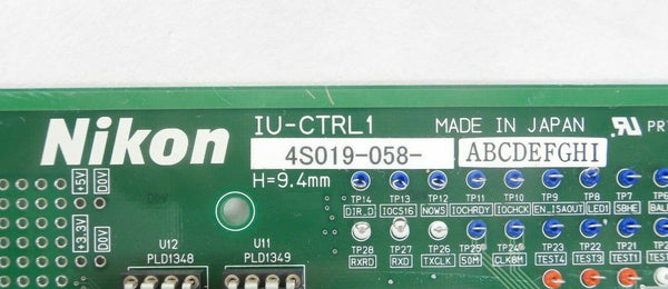 Nikon 4S019-058 Control Board PCB IU-CTRL1 NSR-S307E 200mm DUV Working ...