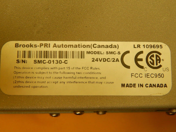 Brooks Automation TEC-300 Robot Controller SMC-S PRI Working Surplus ...