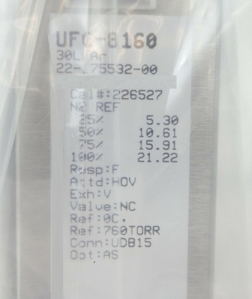 UNIT Instruments UFC-8160 Mass Flow Controller MFC Novellus 22-175532 ...