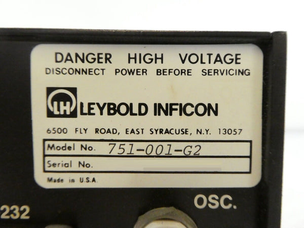 Leybold Inficon 751-001-G2 Deposition Controller XTC Working Surplus ...