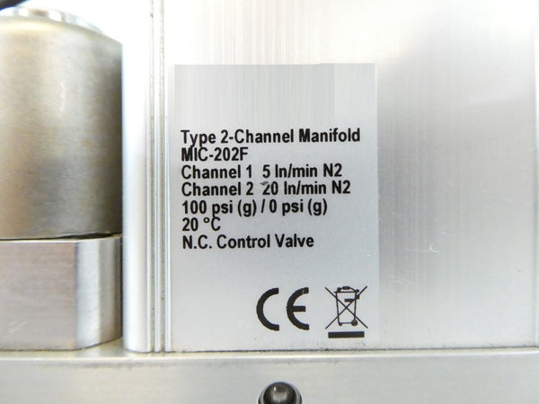 Bronkhorst Mani-Flow Mass Flow Meter Set of 2 MIC-104D MIC-202F Xevo Q ...