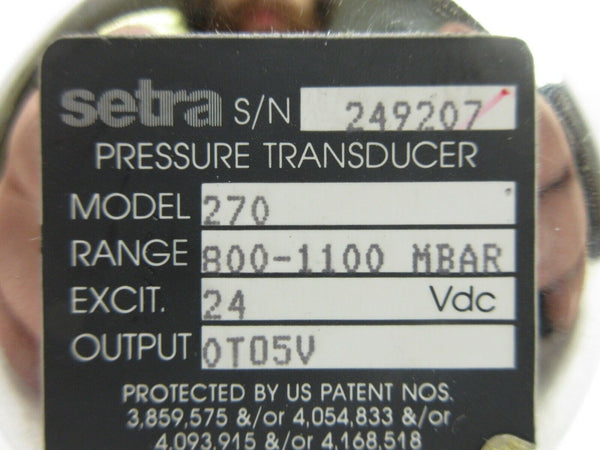 Setra 207 Pressure Transducer Nikon NSR-1755G7A Step-and-Repeat G-Line ...