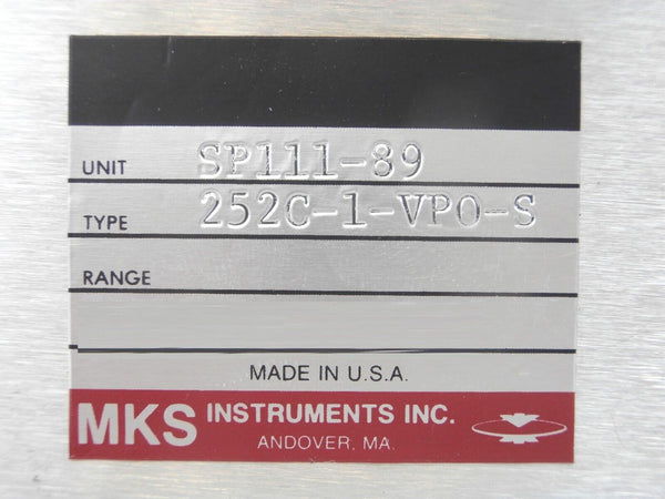 Alcatel 252C-1-VPO-S Throttle Valve Controller 2252 MKS Instruments Wo ...