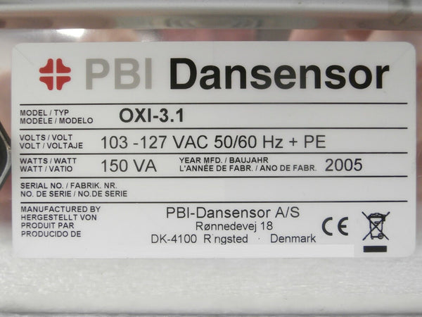 PBI Dansensor OXI-3.1 Portable Oxygen Indicator Working Surplus ...