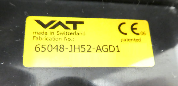 VAT 65048-JH52-AGD1 Pendulum Control & Isolation Gate Valve Series 650 ...