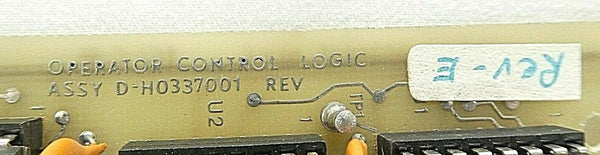 Varian Semiconductor VSEA D-H0337001 Operator Control Logic PCB Rev. E ...