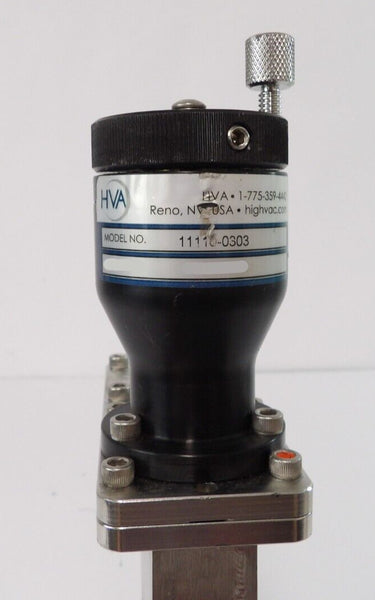 HVA High Vacuum 11110-0303 Manual Gate Valve 11000 Series Working Surp ...