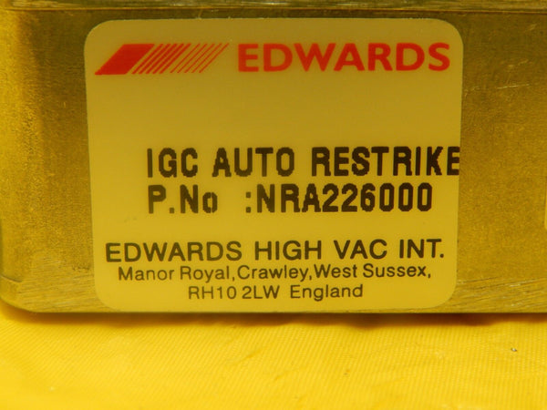 Edwards NRA226000 Active Gauge Controller IGC Auto Restrike Working Su ...