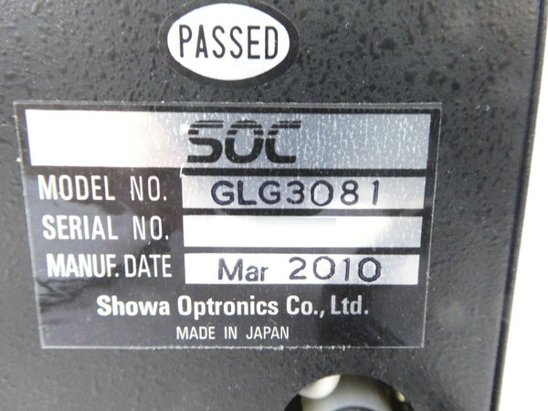 SOC Showa Optronics GLG3081 Air-Cooled Argon Ion Laser Head Working Su ...