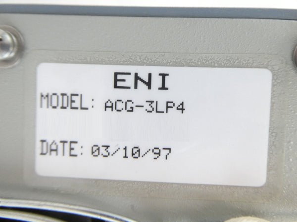 ACG-3 ENI Power Systems ACG-3LP4 RF Power Generator 30W 300W Tested Wo ...