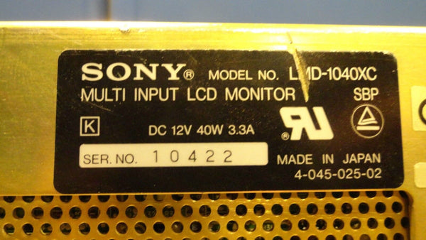 Sony LMD-1040XC Multi Input LCD Monitor Used Working – Semiconductor ...