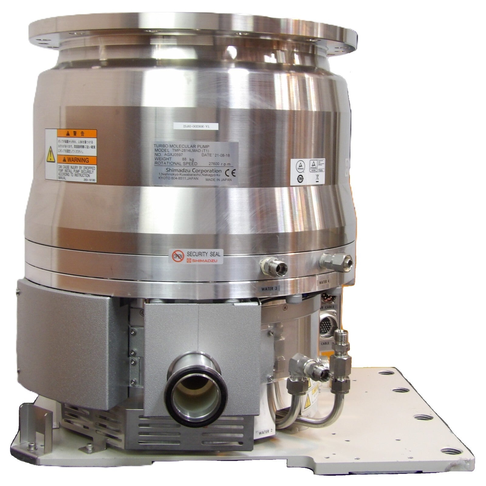 TMP Shimadzu TMP-2814LMAD (T1) Turbomolecular Pump TMP-2804 Turbo Test ...