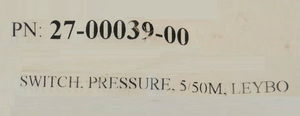 Leybold 164 06 Diaphragm Pressure Switch SM 42 Novellus 27-00039-00 Ne ...