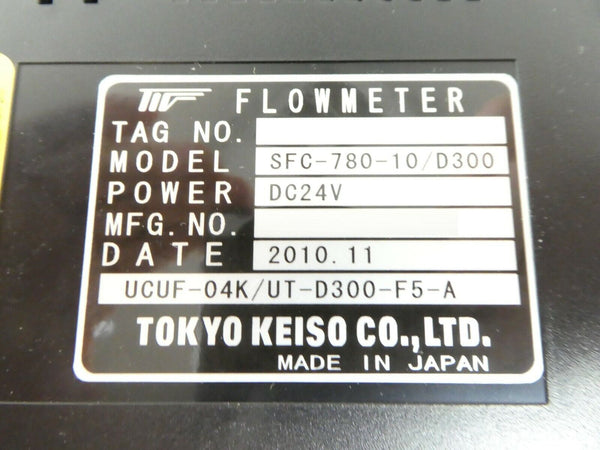 Tokyo Keiso SFC-780-10/D300 Flowmeter Reseller Lot of 5 Rudolph F30 Wo ...