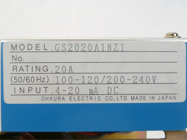 Ohkura Electric GS2020A1NZ1 Thyristor GS2000A Series Working Spare ...