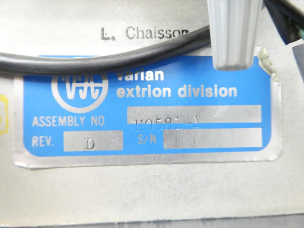Varian VSEA H0581-1 End Station Operator Interface Control Panel 01470 ...