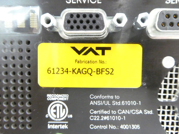 VAT 61234-KAGQ-BFS2 Butterfly Valve Control Series 612 Damaged Heater ...