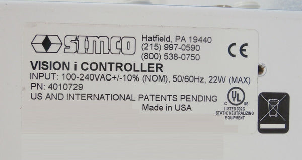 Simco 4010729 Ionizing Bar Controller Ionizer VISION i Working Surplus ...