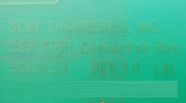 Semy Engineering 501.01.53 CSW Eight Connection PCB Box MYP9400006 Lot ...
