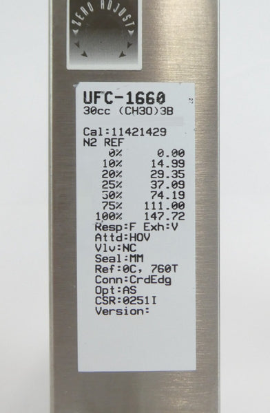 UNIT Instruments UFC-1660 Mass Flow Controller MFC 1 SLM CL2 Lot of 2 ...